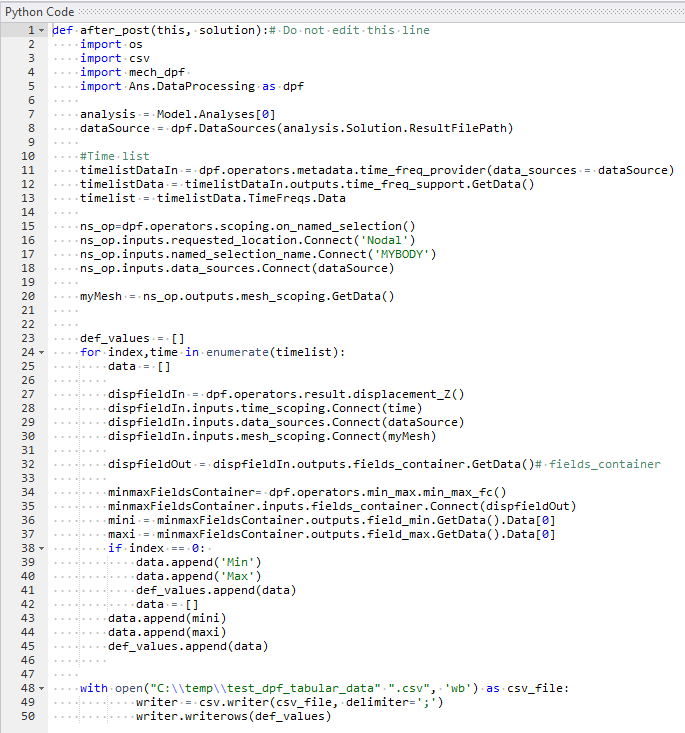 Export Min/Max Tabular Data | EDRMedeso Support Tips & Tricks